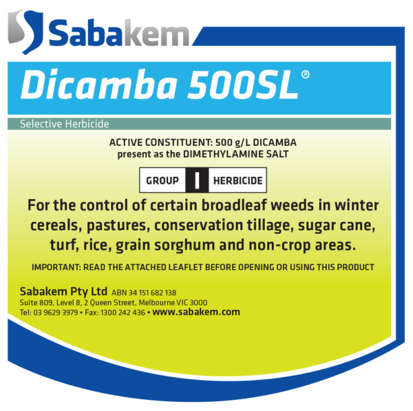 Dicamba 500SL 20lt - Agwise